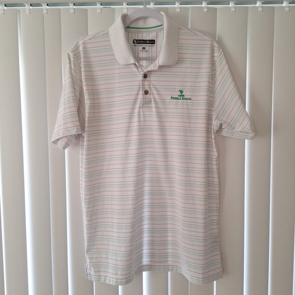 Pebble Beach | Shirts | Pebble Beach Dry Luxe Performance Golf Polo ...